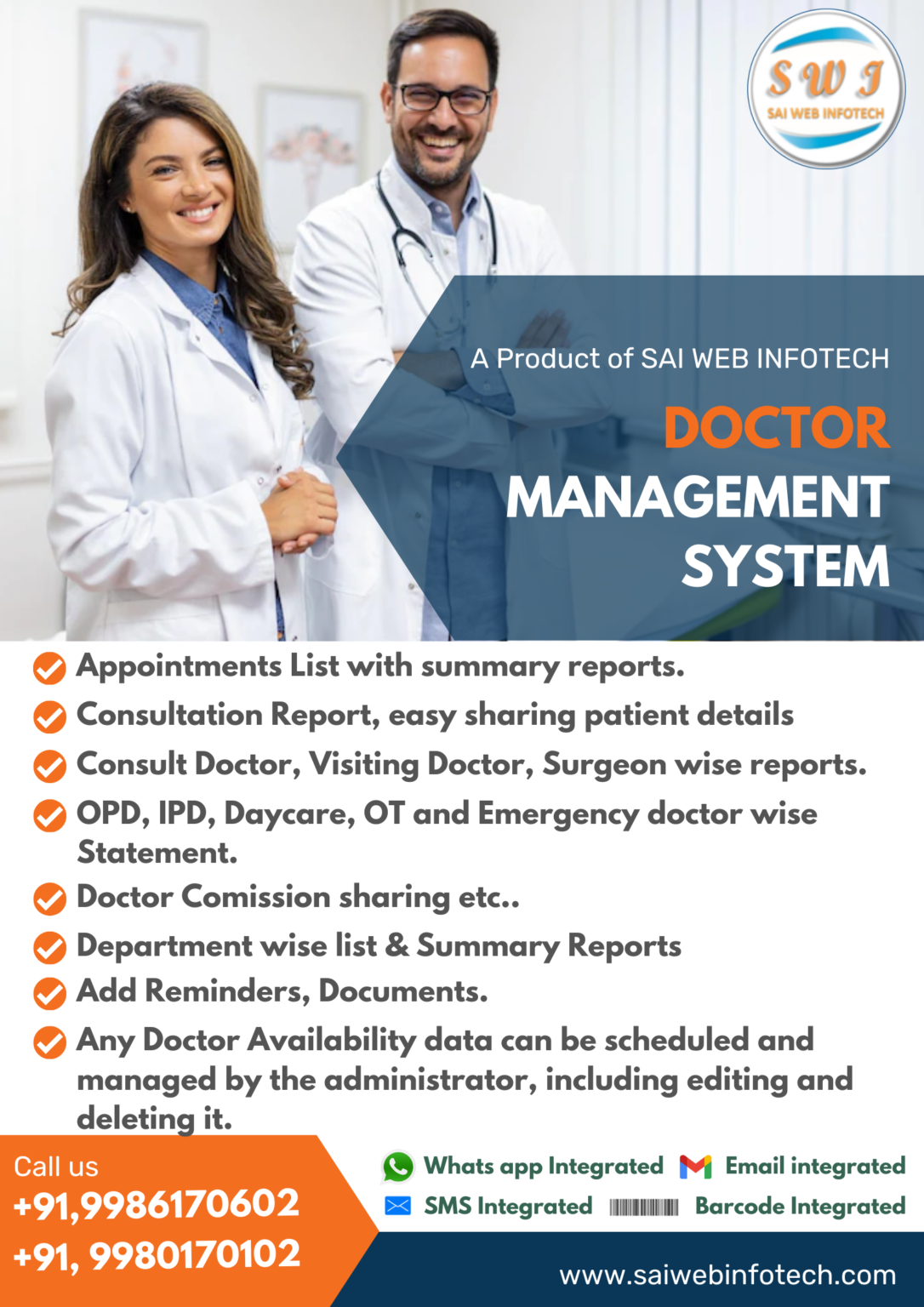 Hospital Management System - SWI Hospital Billing Software