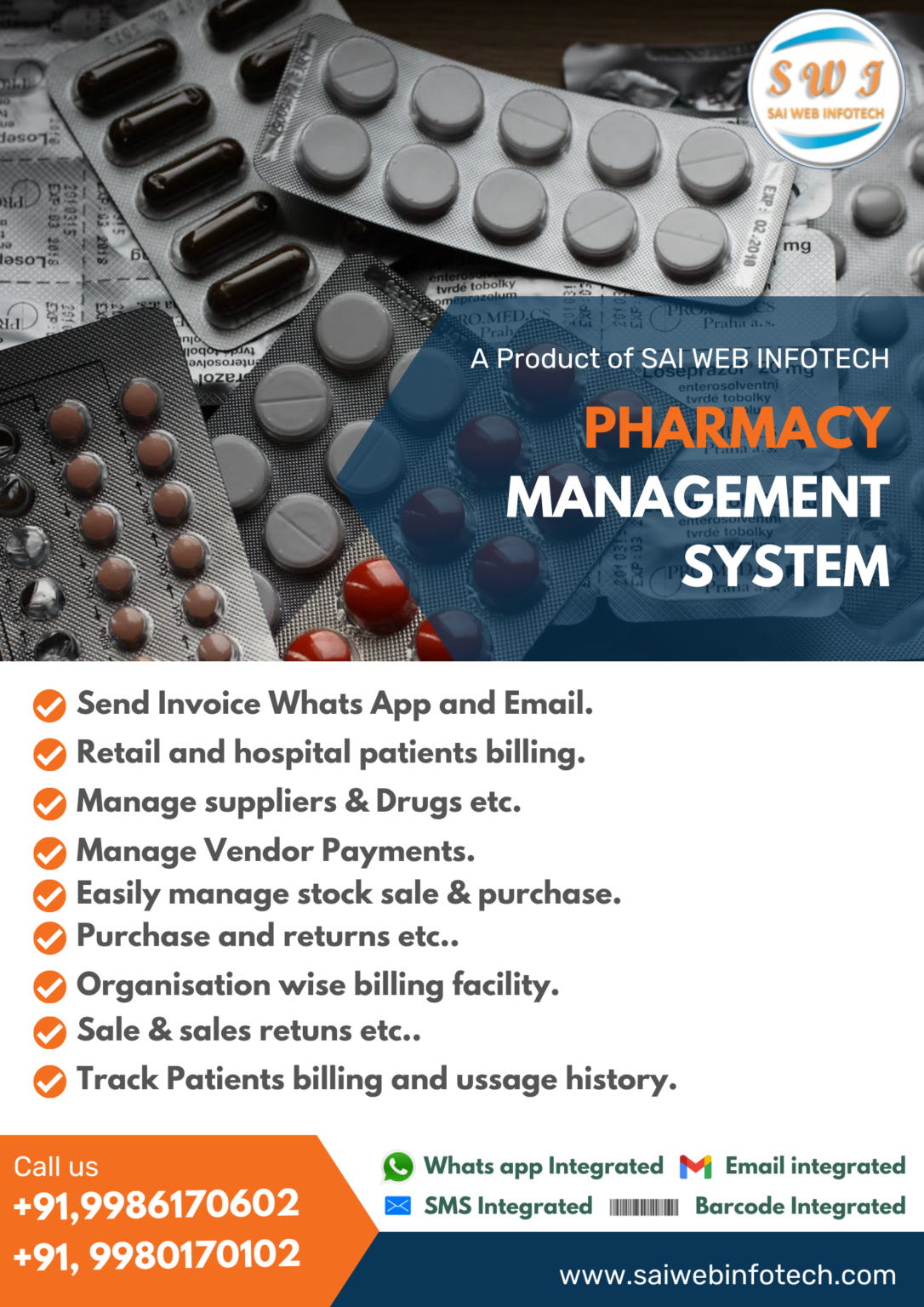 Hospital Management System - SWI Hospital Billing Software